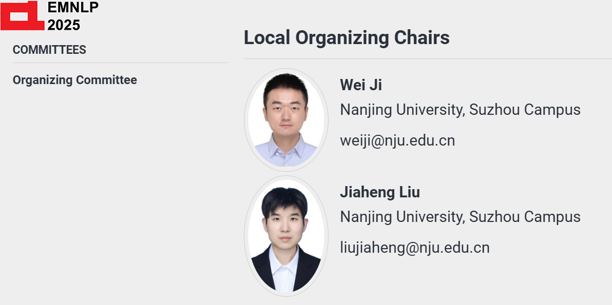 Prof. Liu serves as the local chair of EMNLP 2025. | Nanjing University ...